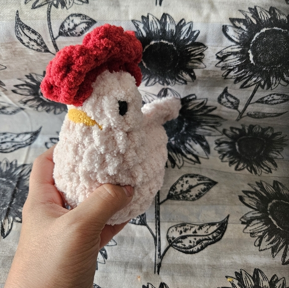 Hand Crafted | Toys | Crochet Light Pink Rooster Chicken Amigurumi ...